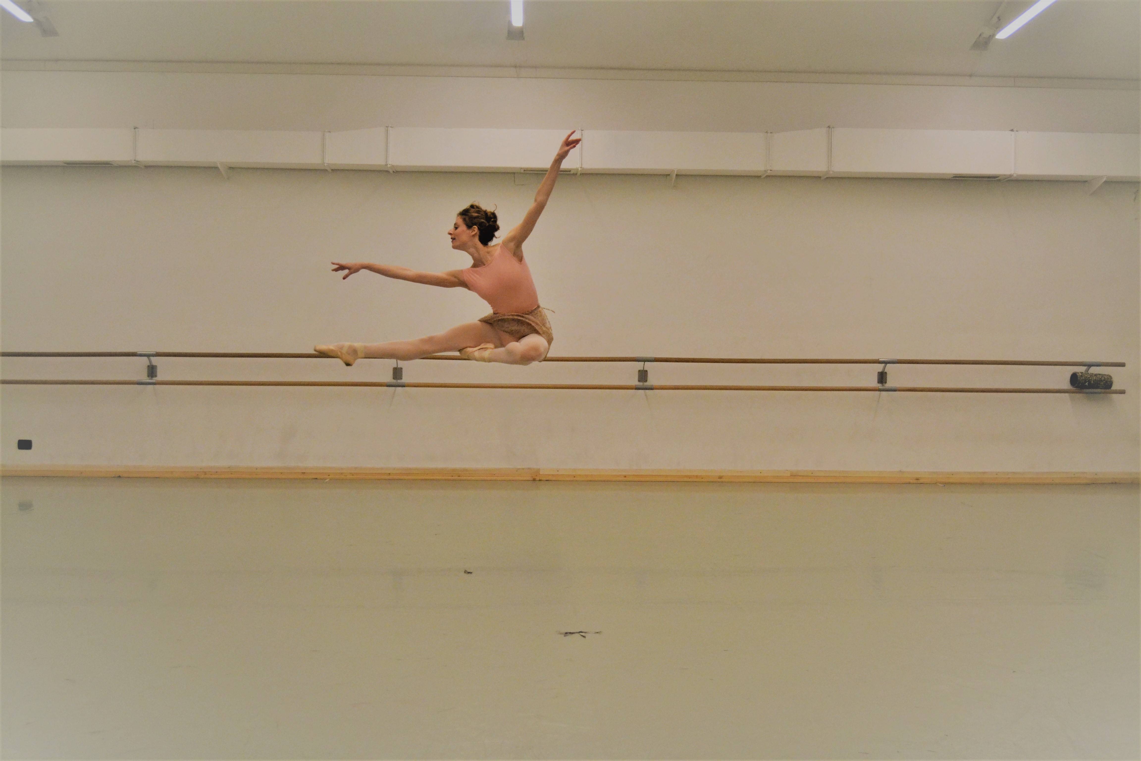Inside the ballet studio